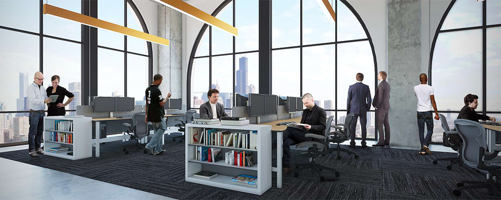 345 N Morgan | Boutique Office Building Under Development